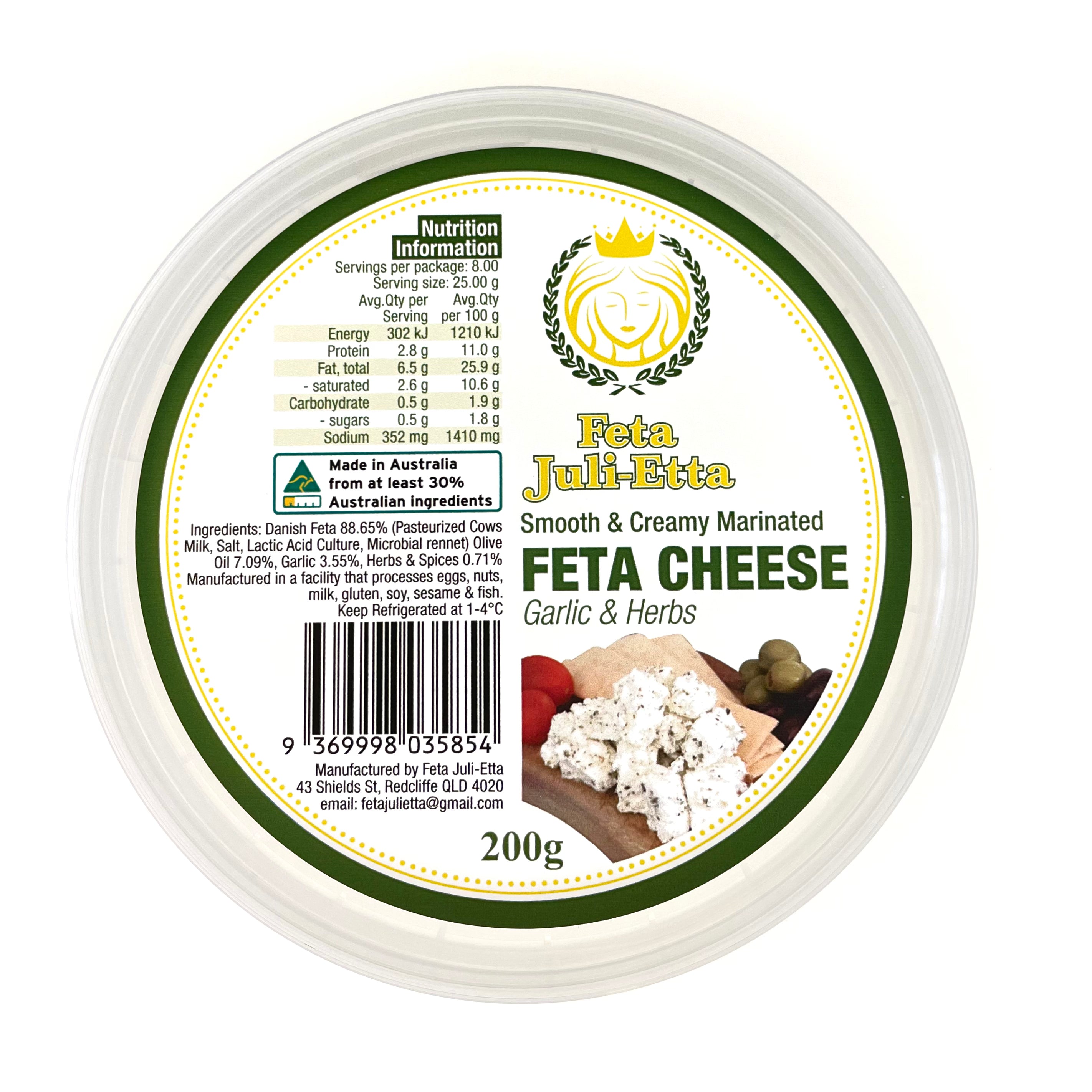 Garlic & Herb Fetta – Feta Juli-Etta
